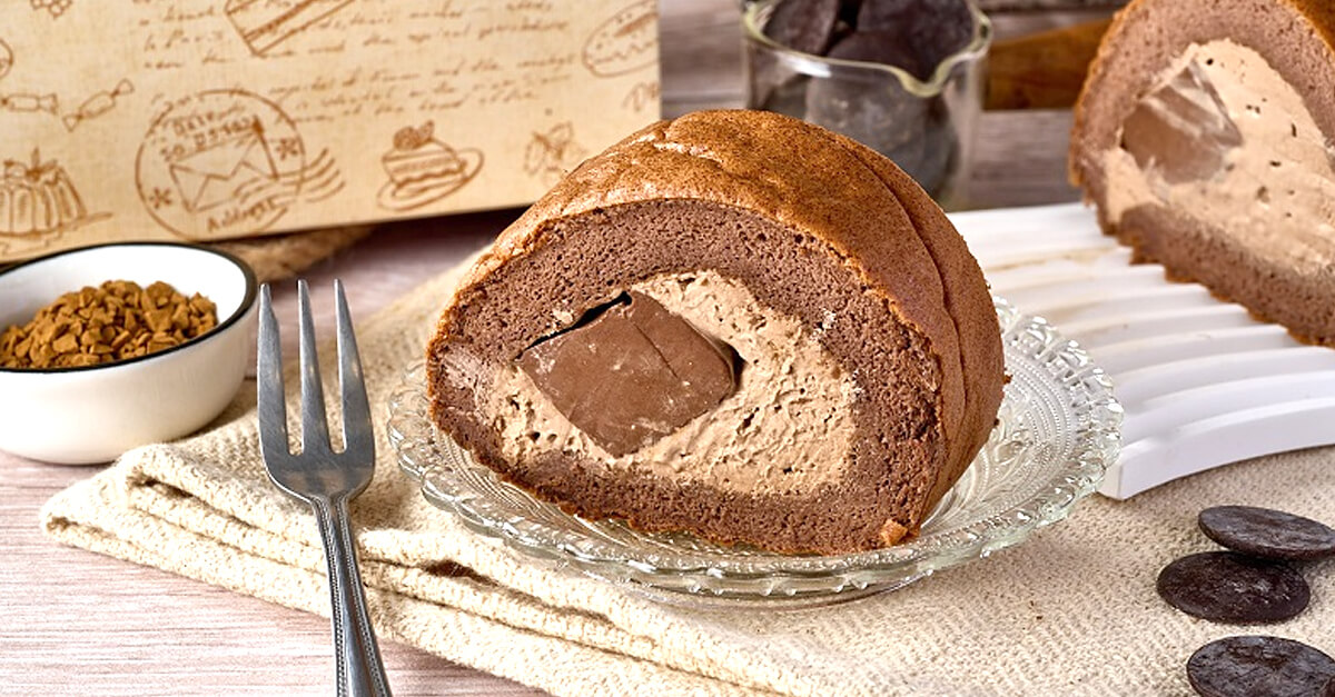 咖啡奶凍捲 | 香濃微苦咖啡凍+法國頂級可可奶油